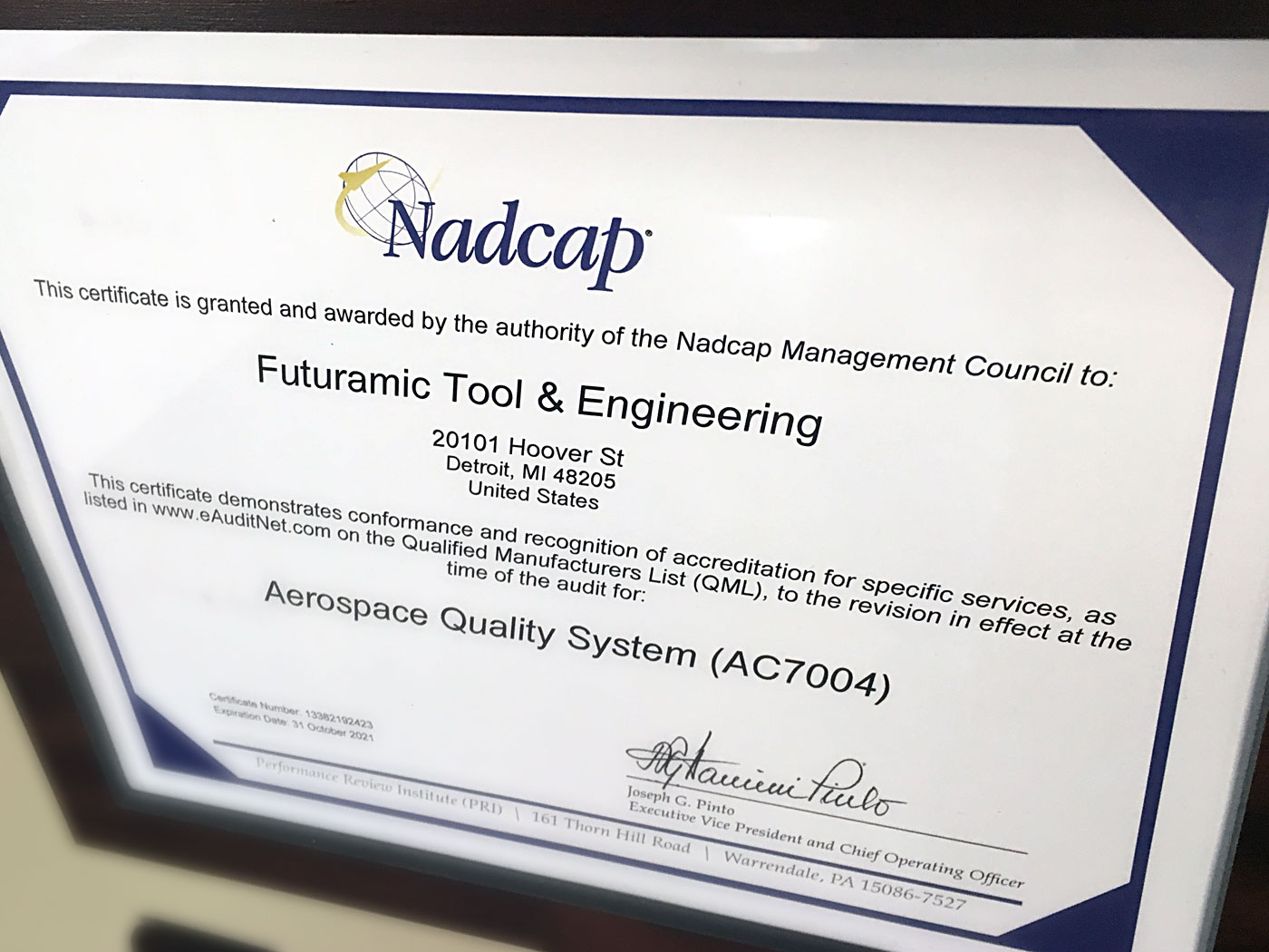 Futuramic Achieves Nadcap Accreditation for Heat Treatment and ...