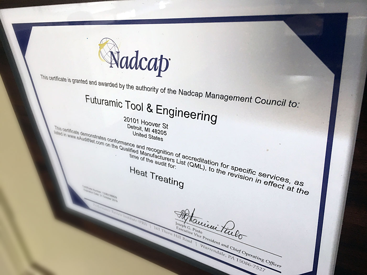 Futuramic Achieves Nadcap Accreditation for Heat Treatment and ...